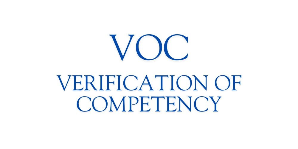 Verification of Competency (VOC) Assessment